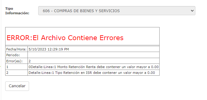 ‎PERSONA FISICA EMITE FACTURA CON COMPROBANTE- ERROR AL SUBIR 606 ...