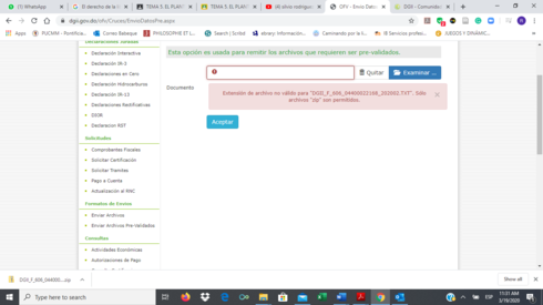 ‎envio formulario 606 | Comunidad de Ayuda de la Dirección General de ...