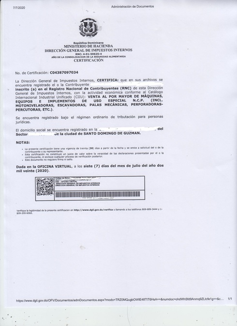 ‎Certificación RNC | Comunidad de Ayuda de la Dirección General de ...